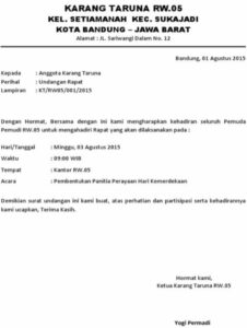 16+ Contoh Surat Undangan Resmi : Sekolah, Perusahaan dan Lainnya