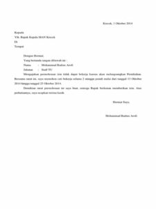 10+ Contoh Surat Cuti Melahirkan, Kerja, Menikah & Berbagai Keperluan